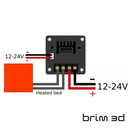 Mosfet Heated bed ( 12-24V / 25A )